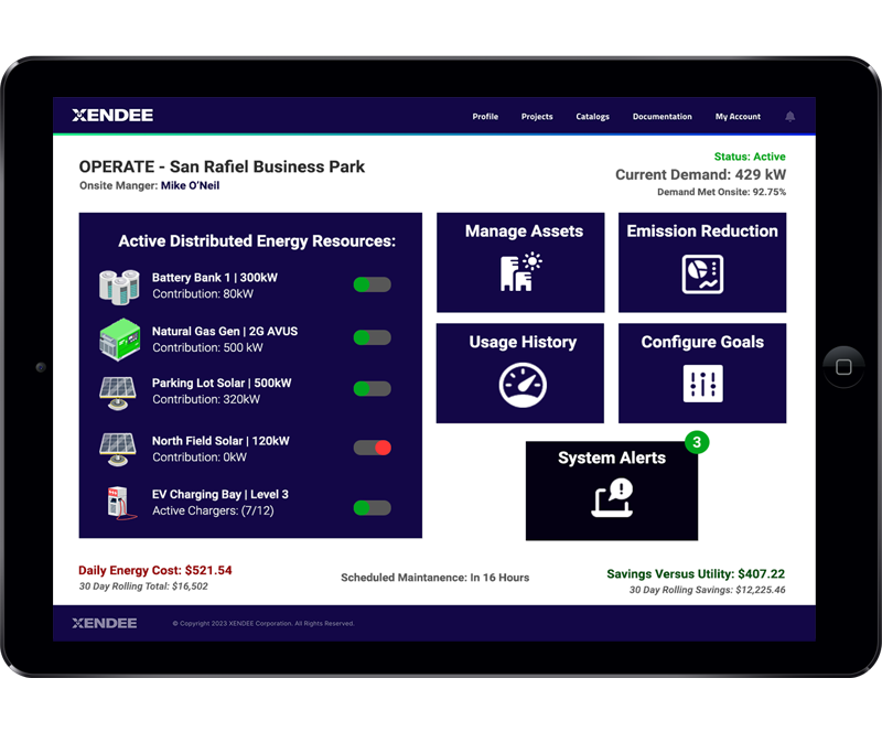 OPERATE: The DER Operating System For Peak Efficiency | XENDEE